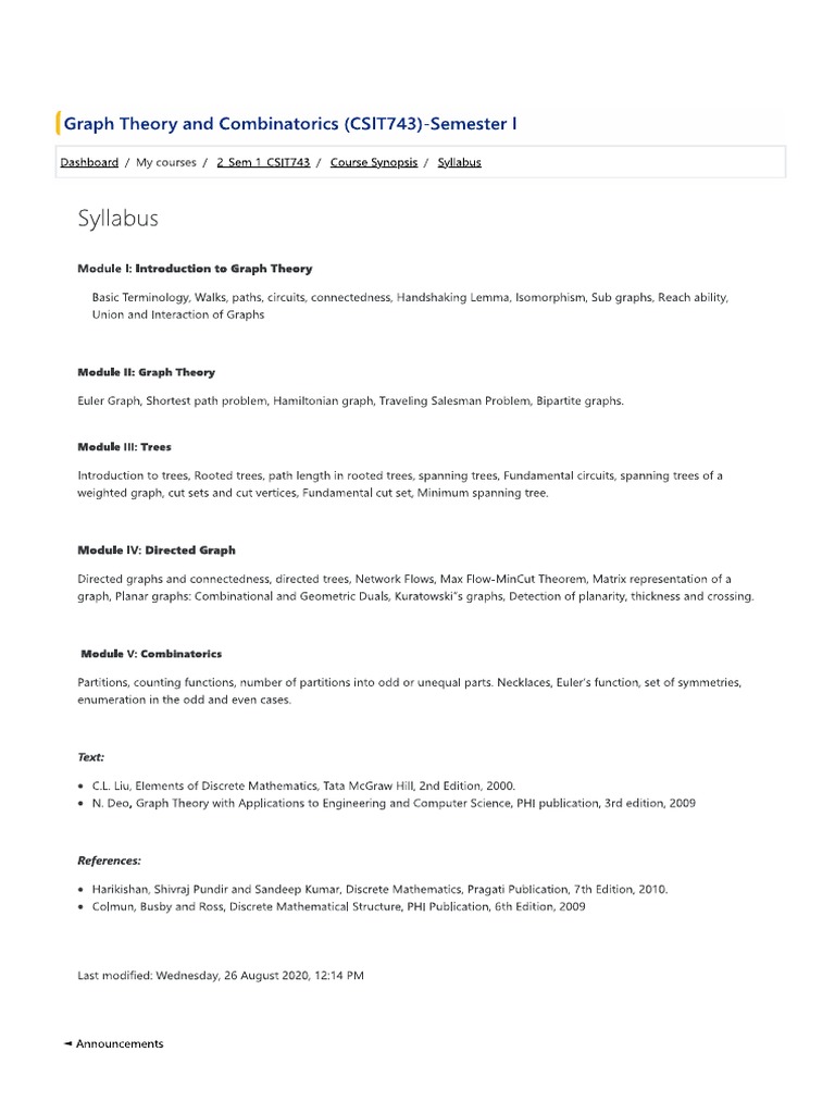 Graph Theory and Combinatorics | PDF