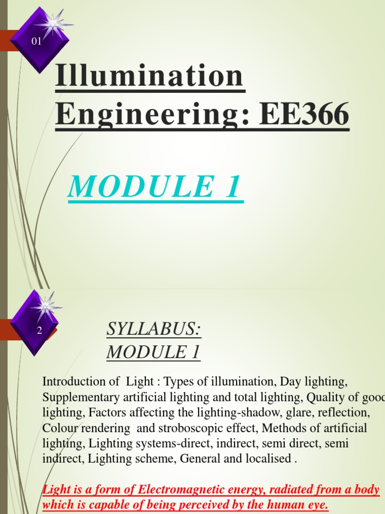 Illumination Engineering | PDF | Lighting | Electromagnetic Spectrum