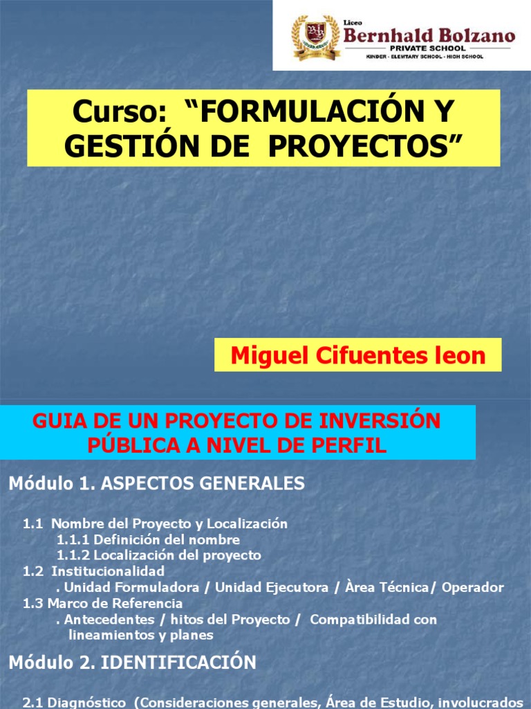 Gestion de Proyectos1 | PDF | Agua | Infraestructura