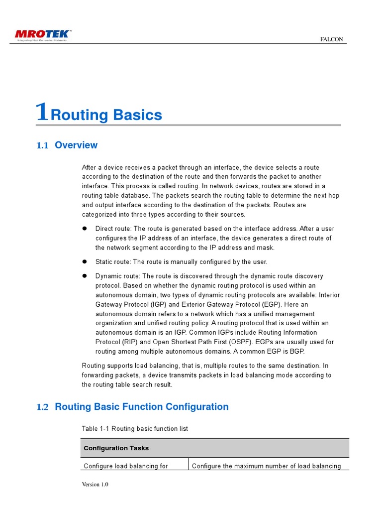 06 Unicast Routing Pdf Routing Ip Address