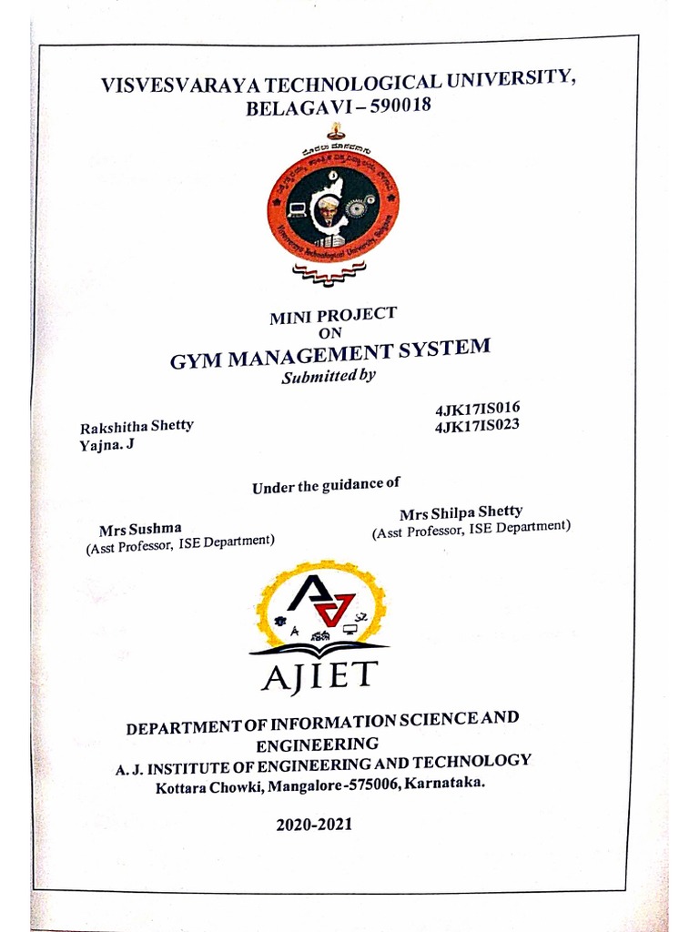 Gym Management System Report | PDF