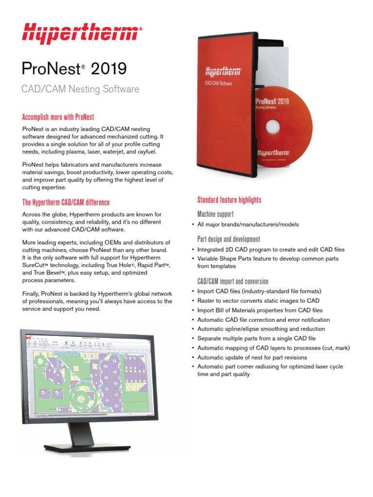 Pronest 2019: Cad/Cam Nesting Software | PDF | Computer Aided Design ...