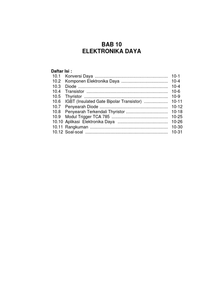 Elektronika Daya | PDF