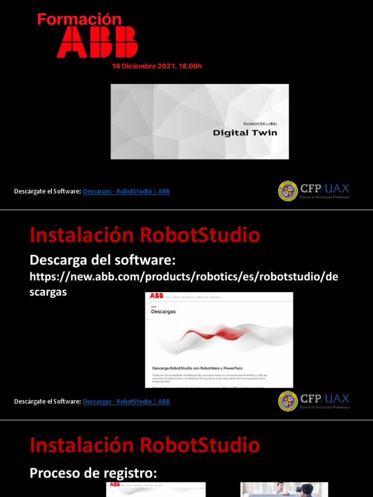 Instrucciones Instalación RobotStudio | PDF