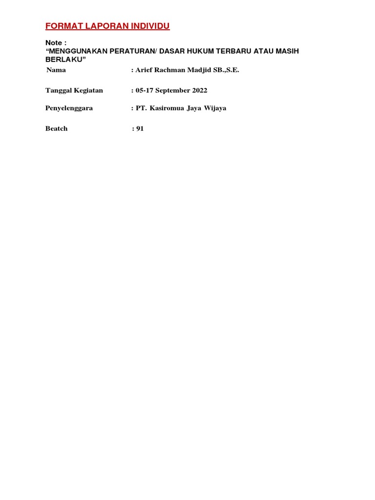 Tugas Individu ARIEF RACHMAN MADJID | PDF