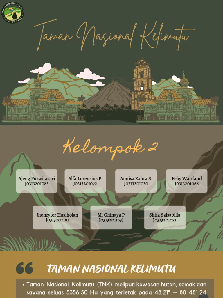 A1 - 2 - PPT Taman Nasional Kelimutu | PDF