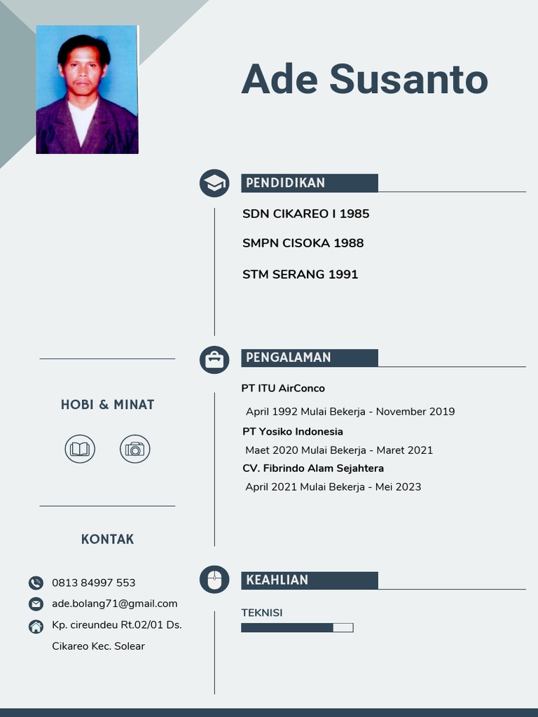 CV. Ade Susanto | PDF