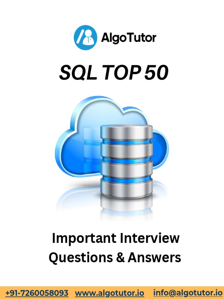 SQL Top 50 Interview Questions and Answers | PDF | Acid | Database Transaction