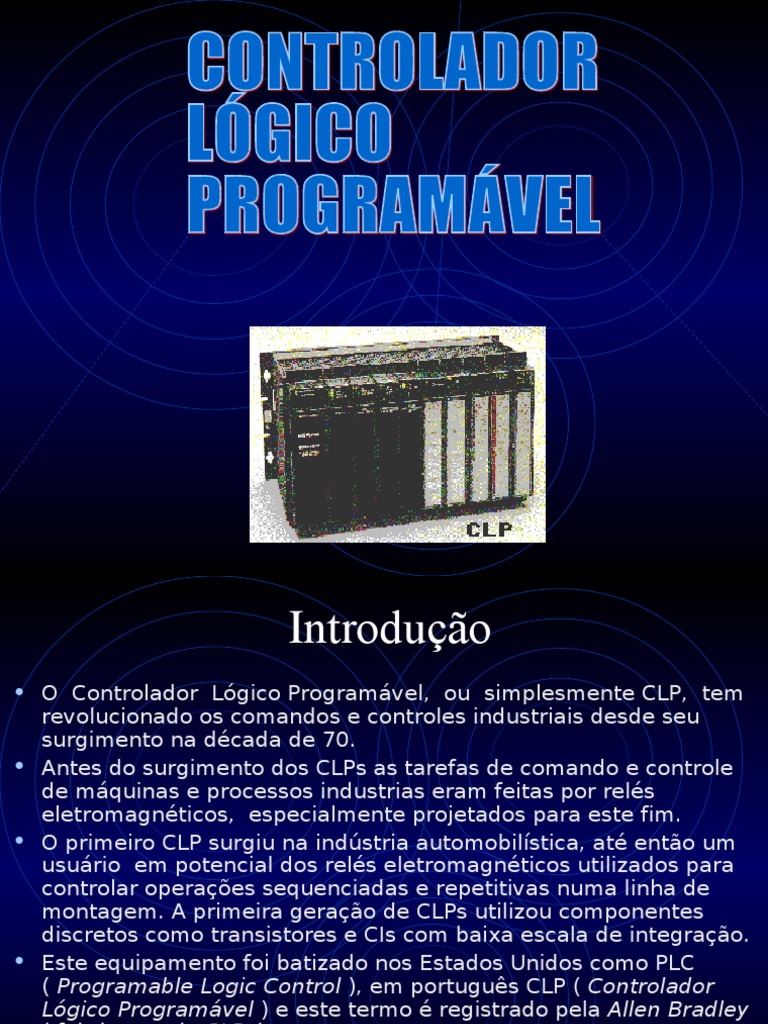 CLP | PDF | Controlador lógico programável | Linguagem de programação