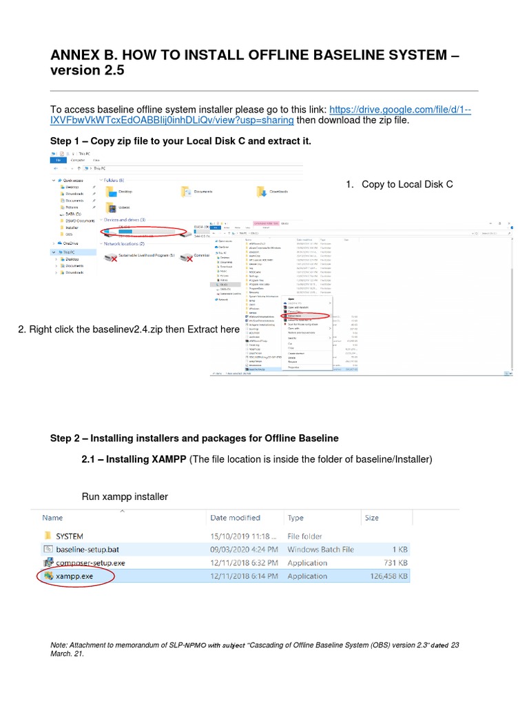 Annex B How To Install Offline Baseline System v2.5 Installation ...