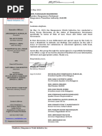 BCPC Minutes of The Meeting | PDF