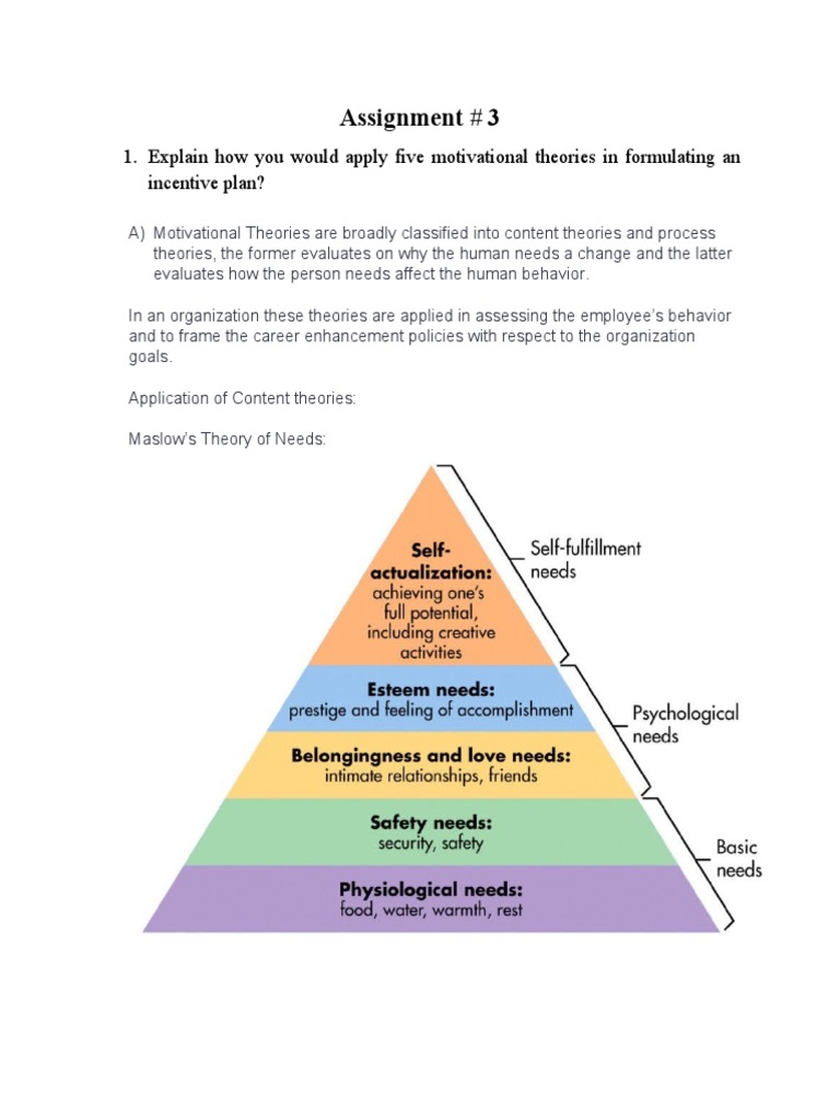 Assignment 3 | PDF | Incentive | Motivation