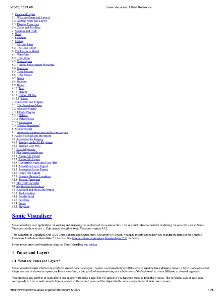 Sonic Visualizer 01-1 | PDF