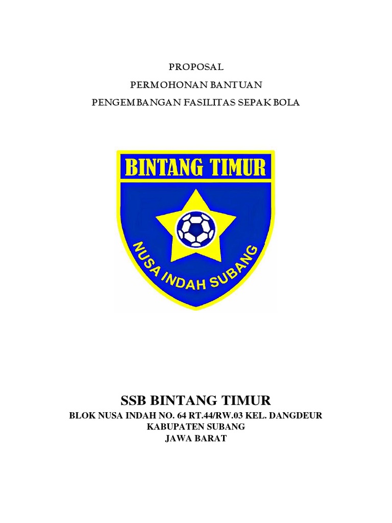 Proposal SSB Nusa Indah. | PDF