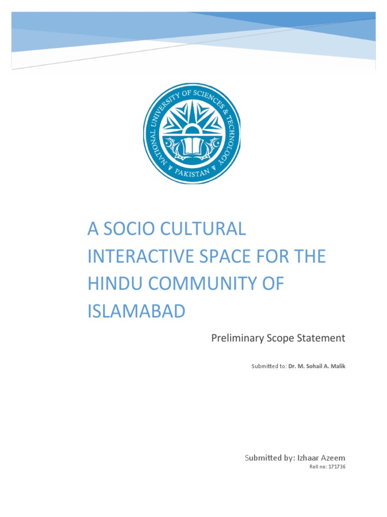 Preliminary Scope Final | PDF | Project Management | Islamabad
