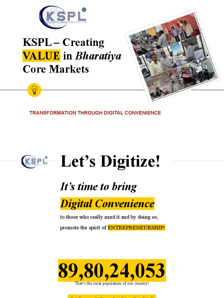 KSPL Corporate Deck | PDF | Entrepreneurship | Marketing