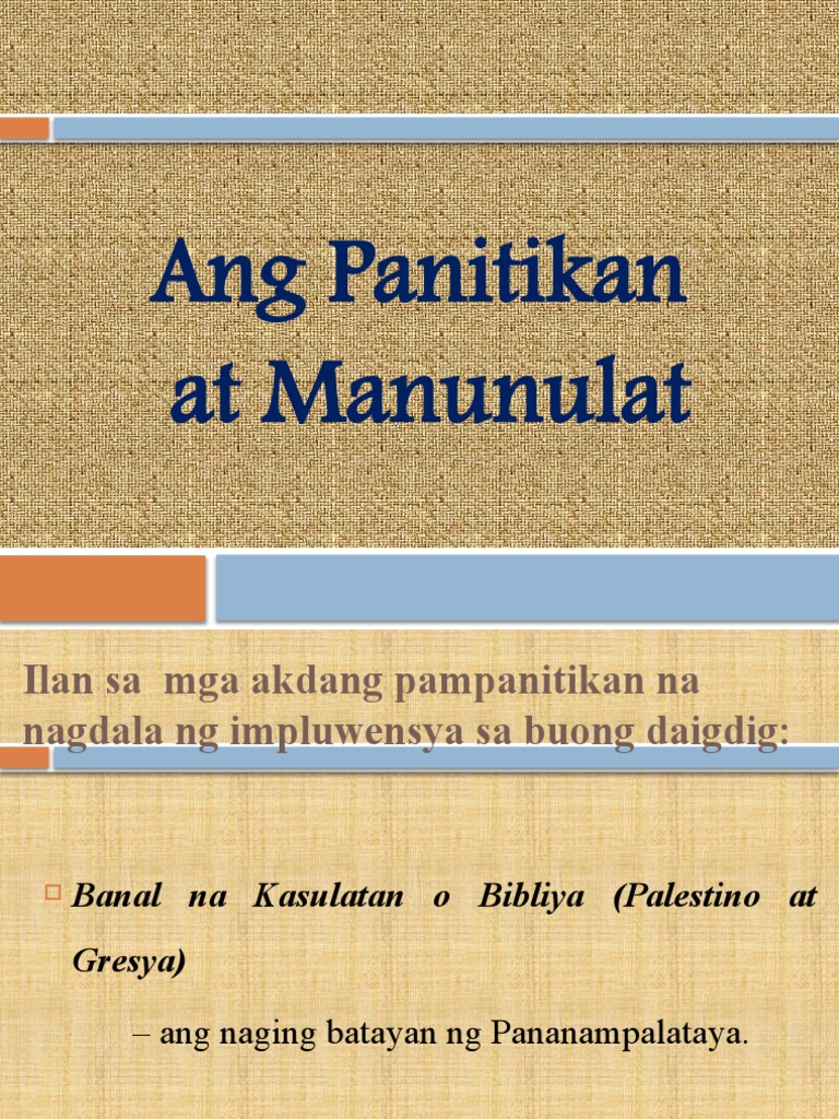 Panitikan at Manunulat | PDF