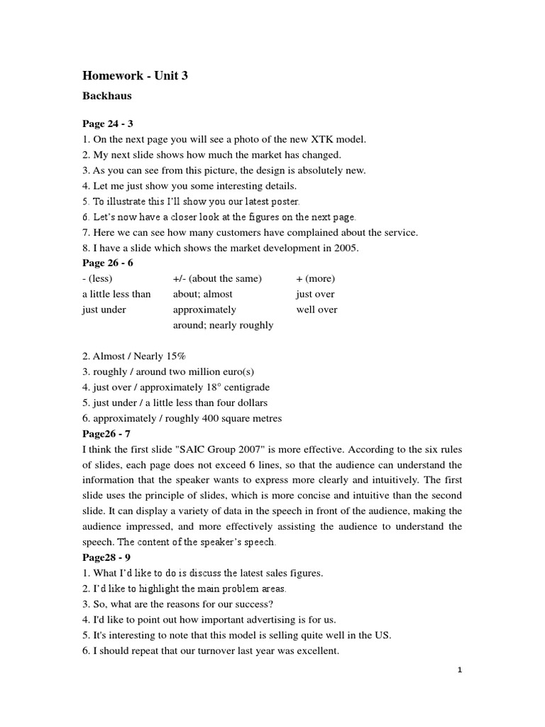 Backhaus' Homework - Unit 3 | PDF | Economies | Marketing