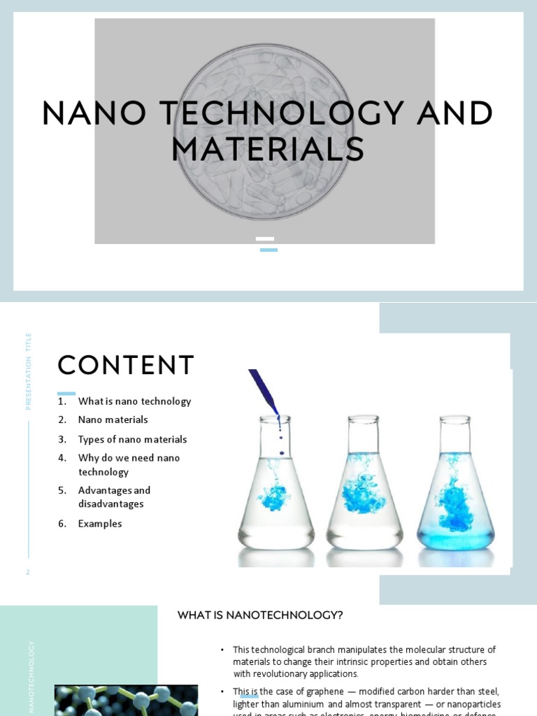 Nano Technology 2 | PDF | Nanotechnology | Nanomaterials