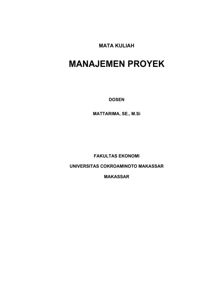 Penerapan Manajemen Proyek di Berbagai Industri | PDF