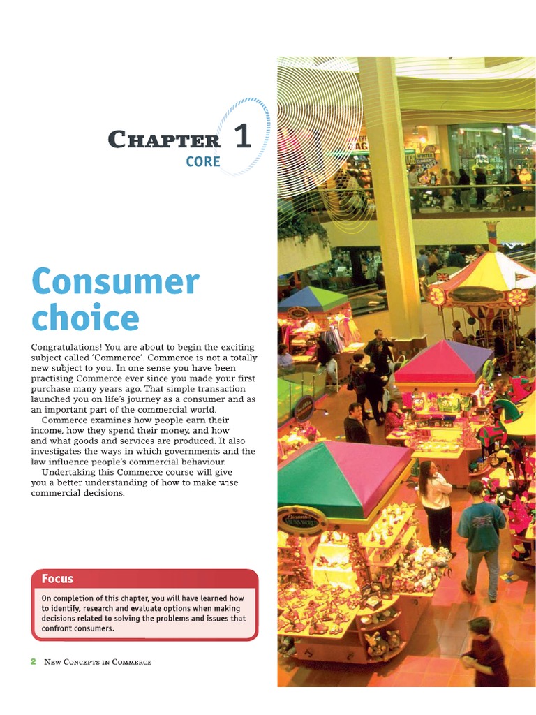 NEW CONCEPTS in COMMERCE 2nd - Commerce Textbook - Chapter 1 | PDF