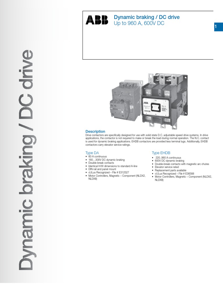 ABB - Control DA75 20 11 84 Datasheet | PDF | Alternating Current | Electronics