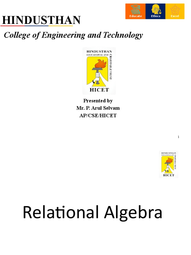 Relational Algebra | PDF | Relational Model | Mathematics Relational Algebra | PDF | Relational Model | Mathematics