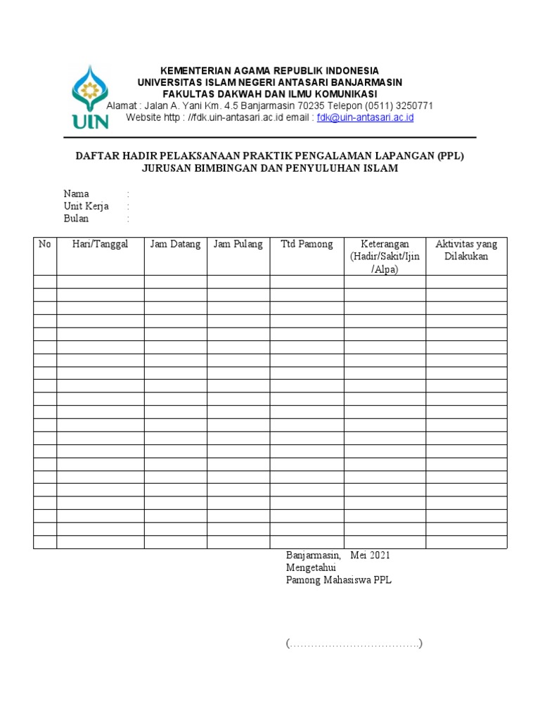 Absensi PPL BPI | PDF