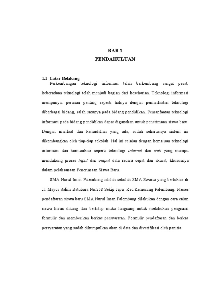 Bab 1 Dan Bab 2 Kumpul | PDF