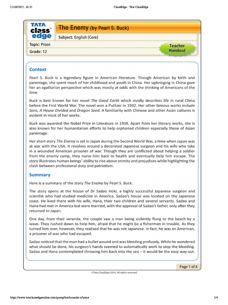 ClassEdge - The Enemy | PDF