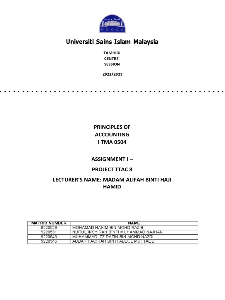 Assignment Account 2023 | PDF | Sole Proprietorship | Expense