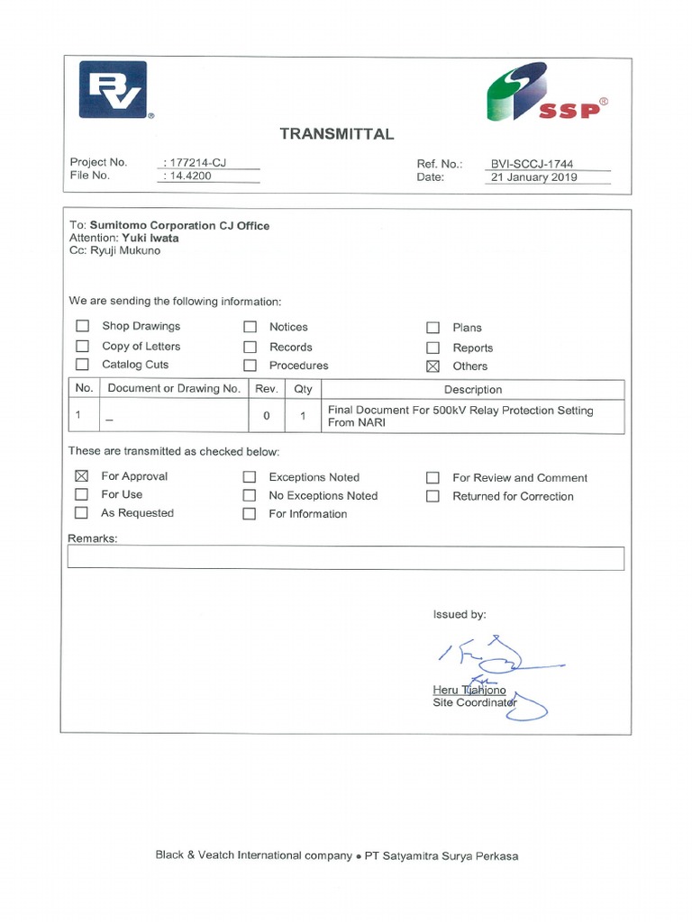 BVI-SCCJ-1744_Final Document for 500kV Relay Protection Setting From ...