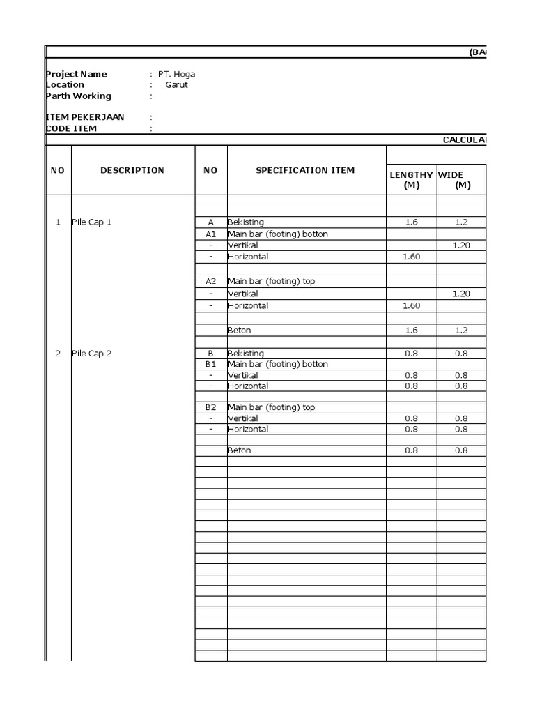 Form Hitungan Hoga Revisi (Prabowo) | PDF | Architectural Design | Architecture