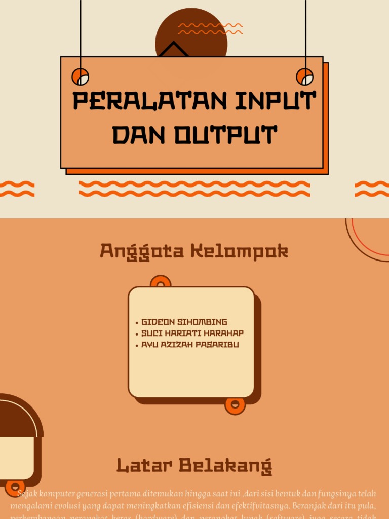 Peralatan Input Dan Output | PDF | Seni | Komputer