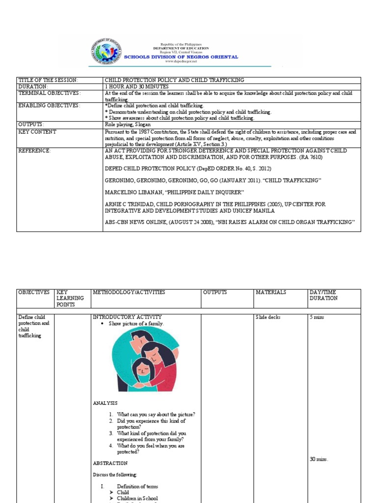 Child Protection Policy and Trafficking Session Guide | PDF