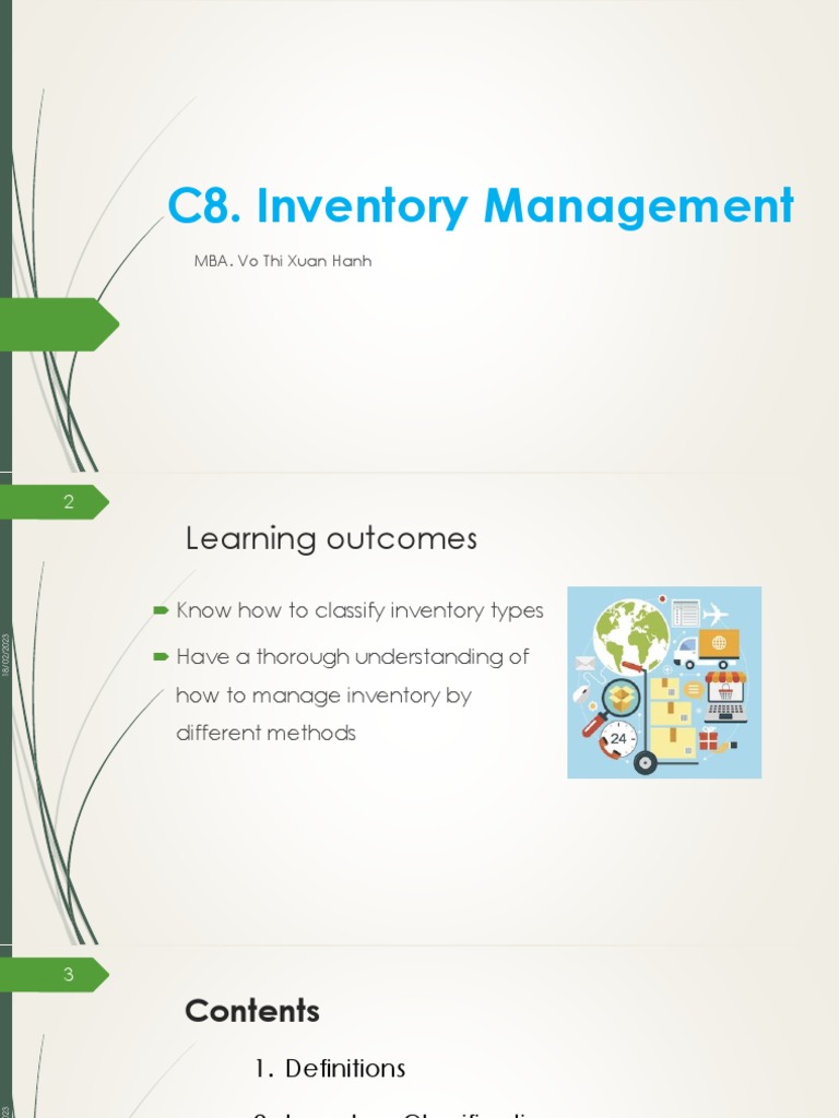C8 - Inventory Management - SV | PDF | Inventory | Marketing