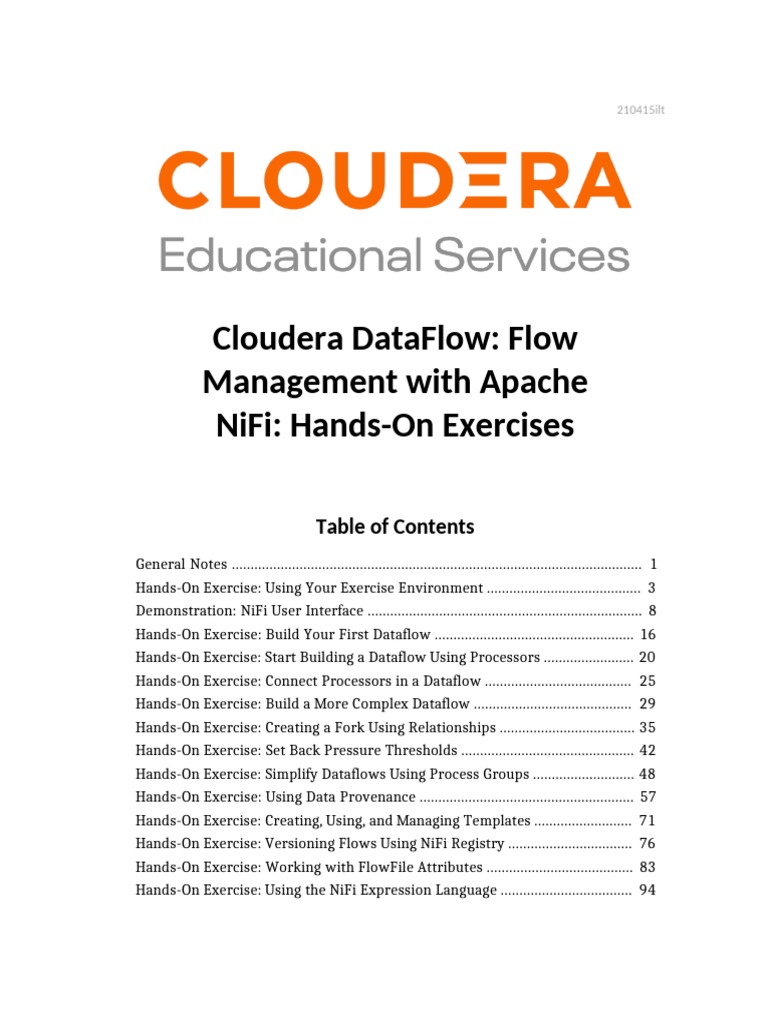 Nifi 210415 Exercise Manual | PDF | Remote Desktop Services | Window (Computing)