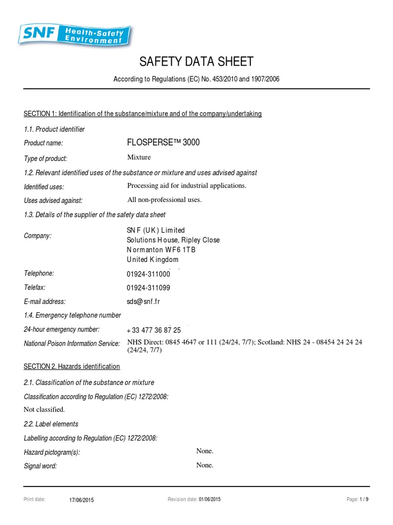 Flosperse 3000 170615 | PDF