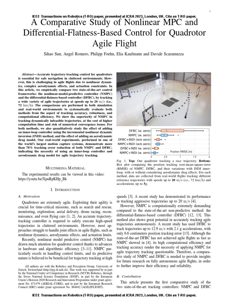 A Comparative Study of Nonlinear MPC and Differential-Flatness-Based Control For Quadrotor Agile ...
