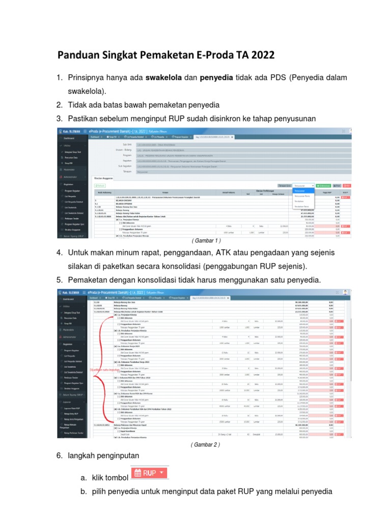 Panduan Singkat e Proda | PDF