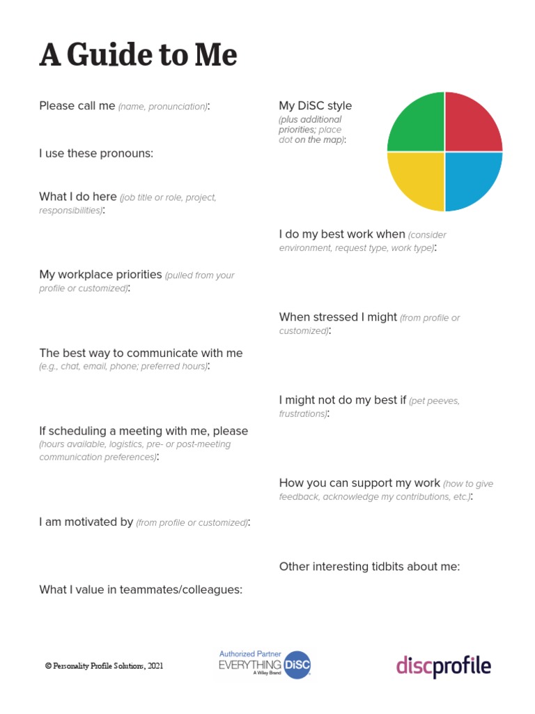 Guide to Me Fillable | PDF
