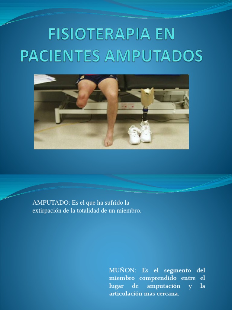Fisioterapia en Amputados | PDF | Masaje | Músculo