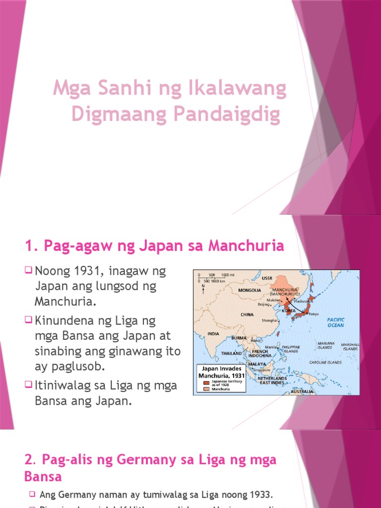 Lesson 2 (Week 3-4) Mga Sanhi NG Ikalawang Digmaang Pandaigdig | PDF
