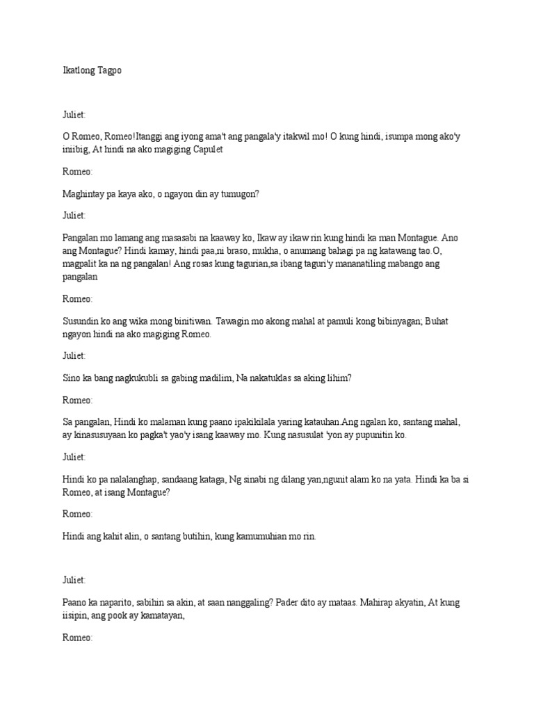 Ikatlong Tagpo | PDF