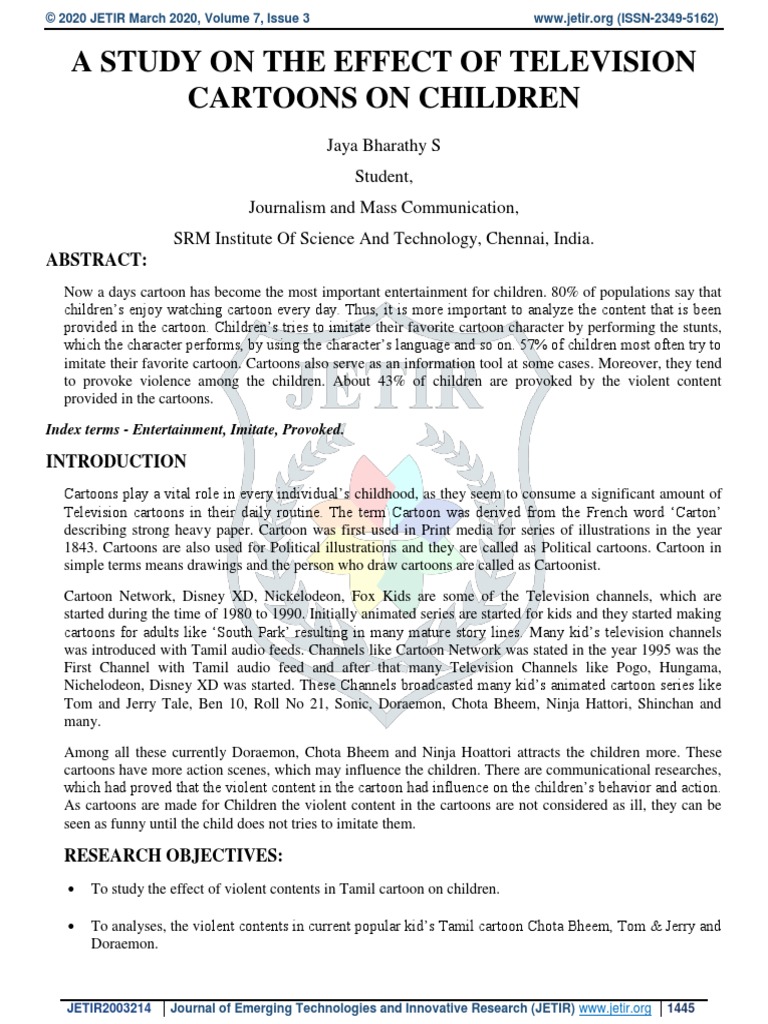 A Study On The Effect of Television | PDF