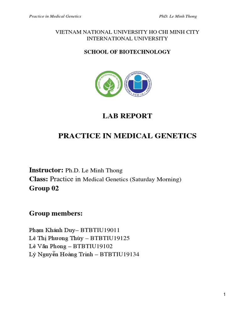 Report Medgen Final Version | PDF | Real Time Polymerase Chain Reaction ...