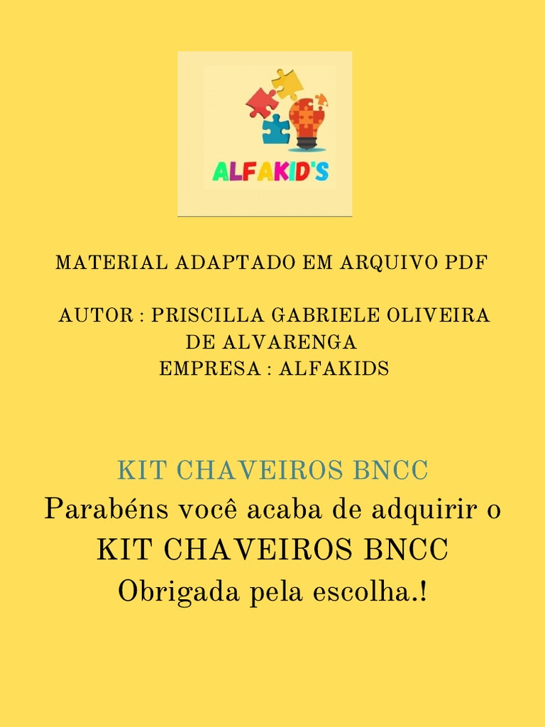 PDF KIT CHAVEIROS BNCC (BEBES) .pdf-1 | PDF