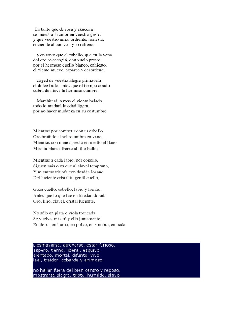 Poemas Para Recitar. | PDF