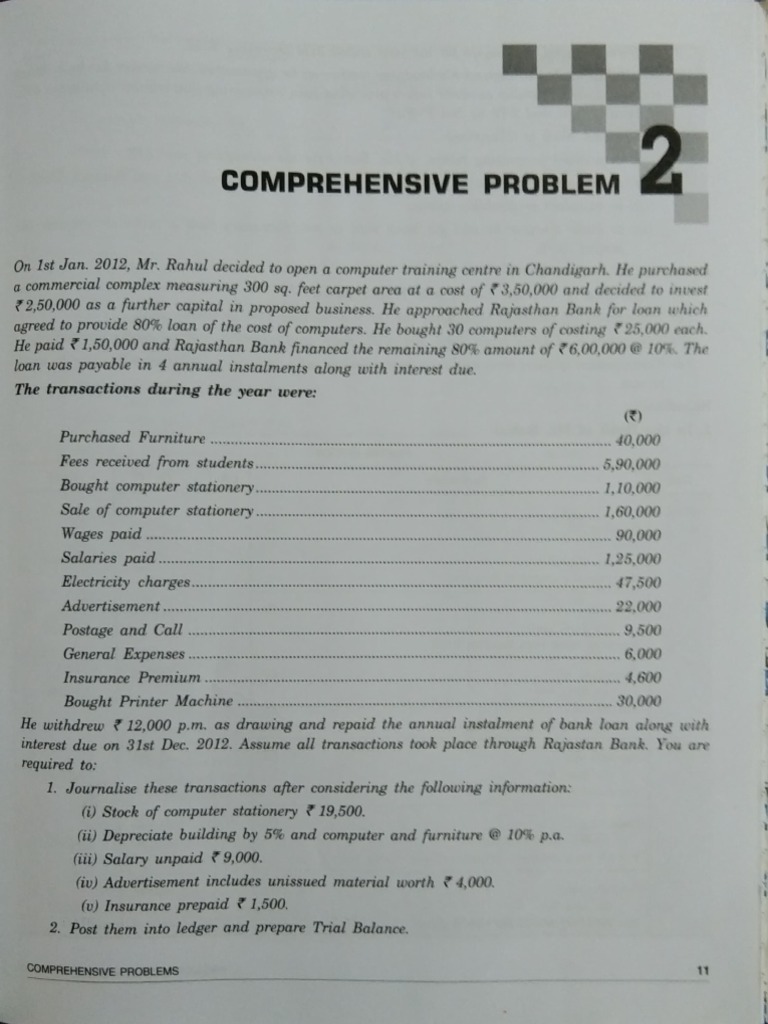 Accountancy Comprehensive Project | PDF | Depreciation | Expense