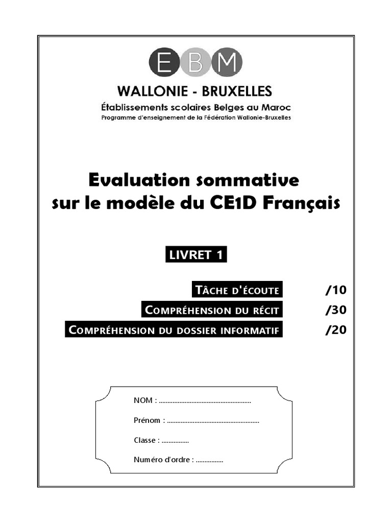 CE1D Livret 1 | PDF | Migration humaine | Immigration